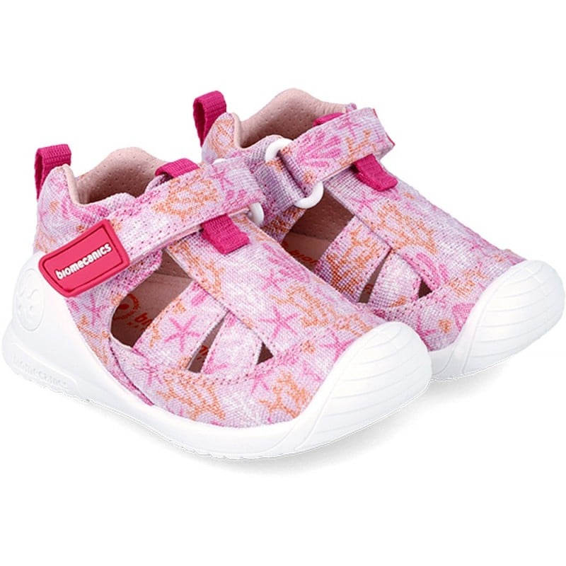 SANDALIA BIOMECANICS LONA ESTAMPADO 242181-A LILA
